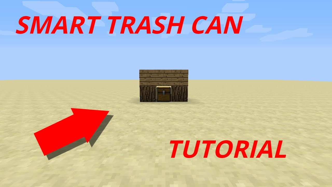 How To Make An Automatic Trashcan In MInecraft - YouTube