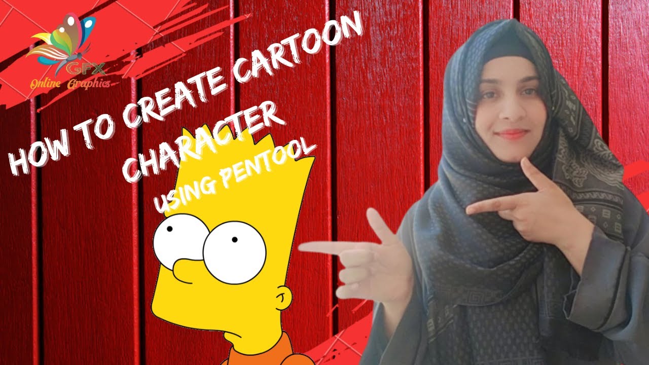 How to create a cartoon character design in Adobe Illustrator | GFX ...