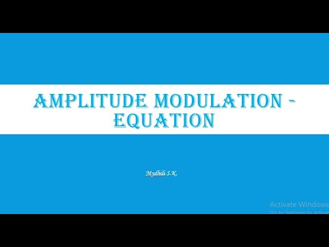 Amplitude Modulation equation derivation and Square Law Modulator - YouTube