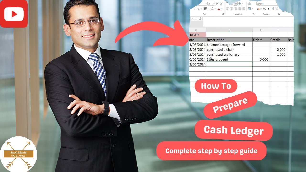 Mastering Cash Ledger Preparation | Bookkeeping With Excel or ...