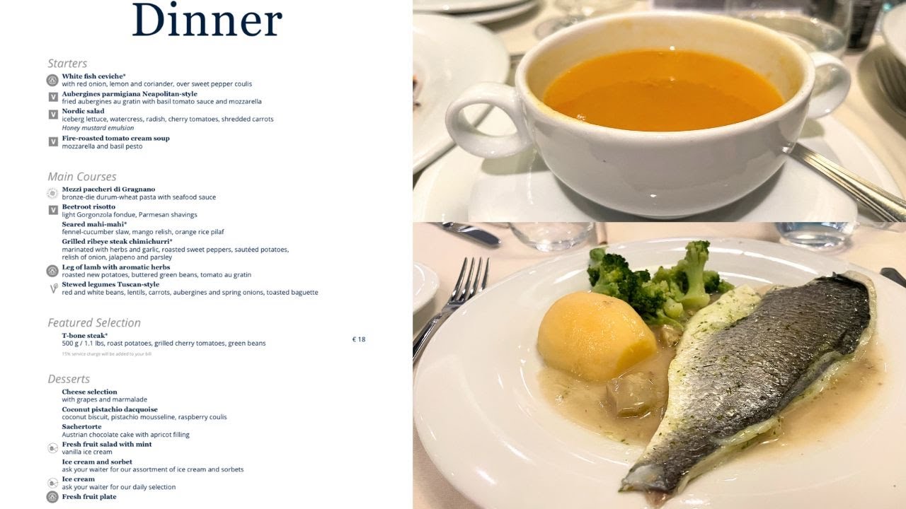 Main dining room on MSC Grandiosa - Menus and Food - YouTube