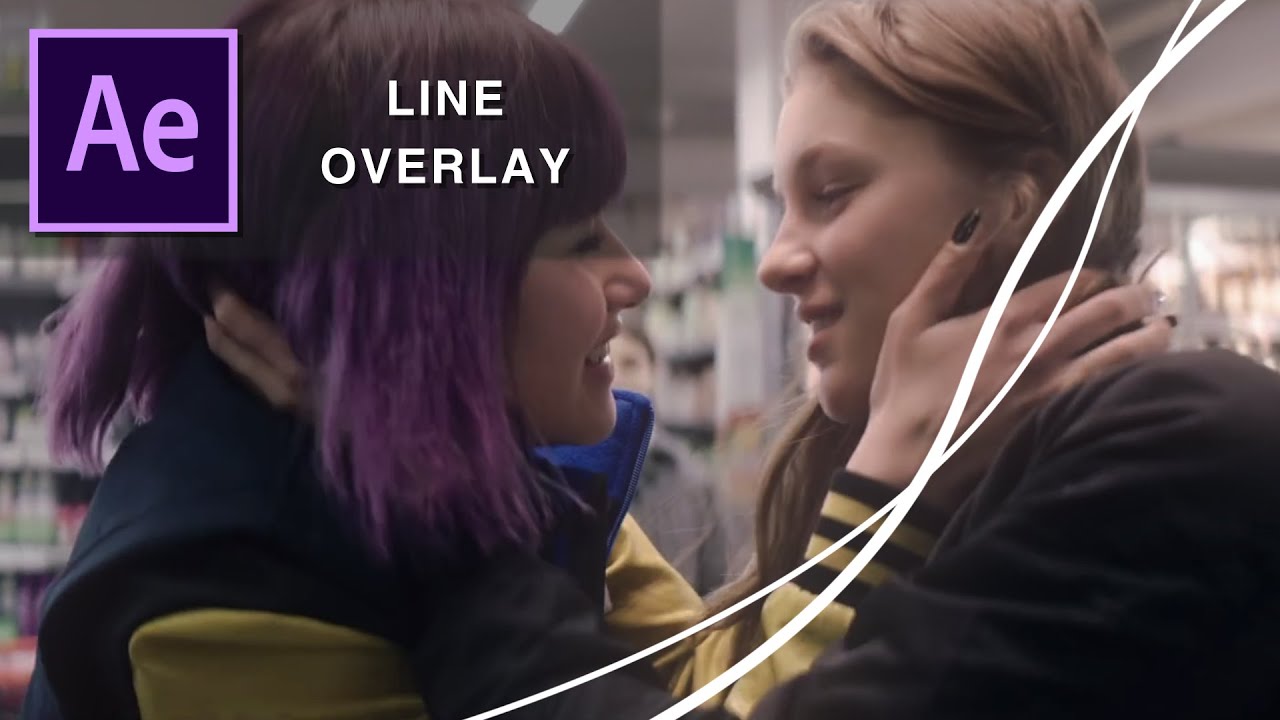 line overlay | after effects tutorial - YouTube