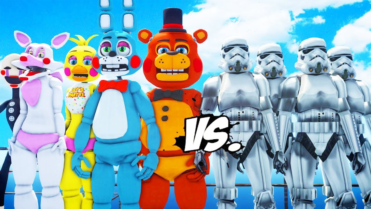 Five Nights At Freddy's VS Stormtroopers Army - YouTube