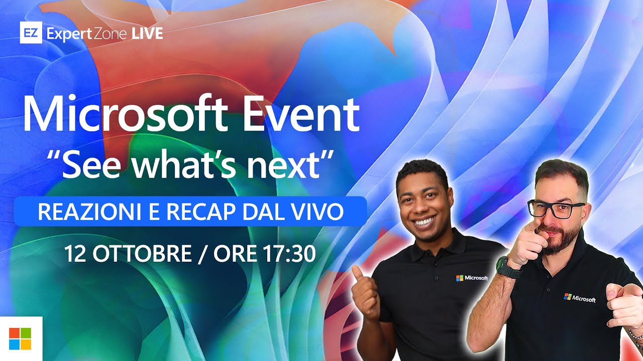 Reazione all'annuncio dell'evento Microsoft | ExpertZone LIVE - YouTube
