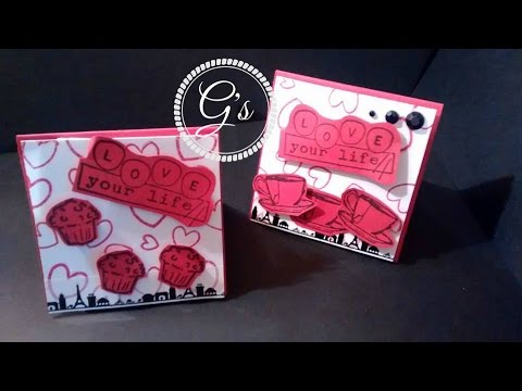 Card Week on G's Creations DIY Tutorial "Love life" 3X3" card 2016 ...