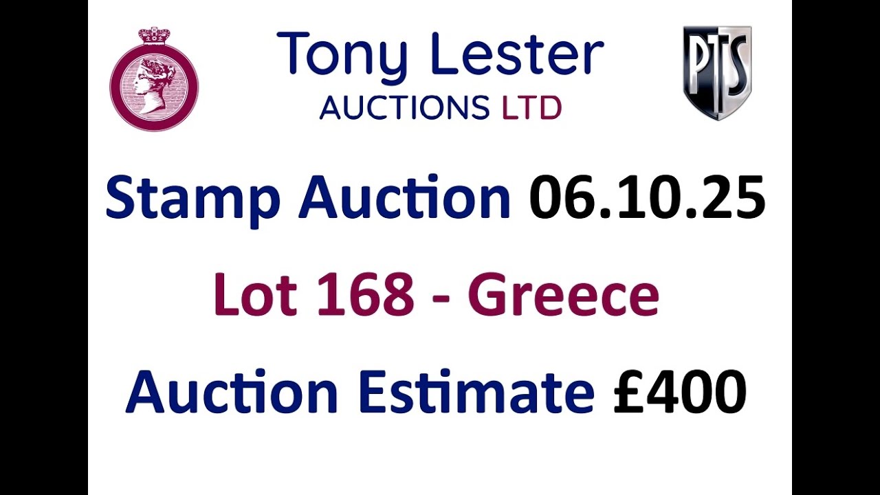 STAMP AUCTION 6th/7th October Lot 168 Estimate £400 - YouTube