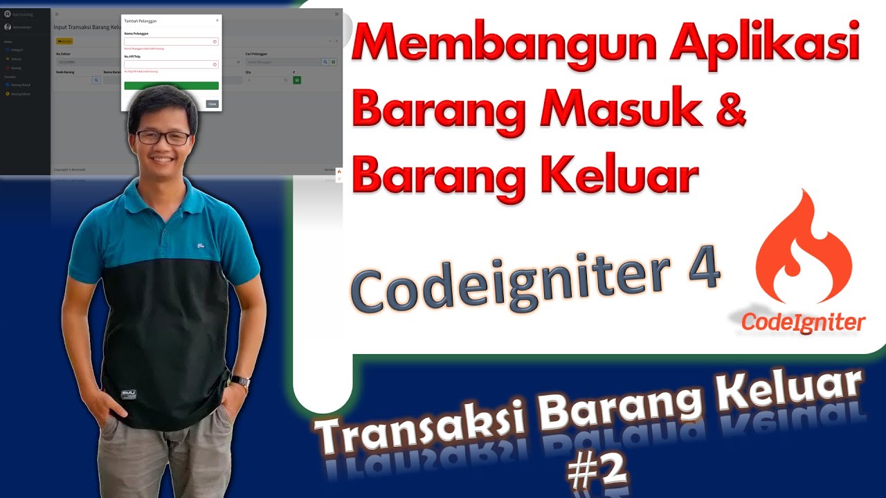 Transaksi Barang Keluar | Codeigniter 4 | Part 2 - YouTube