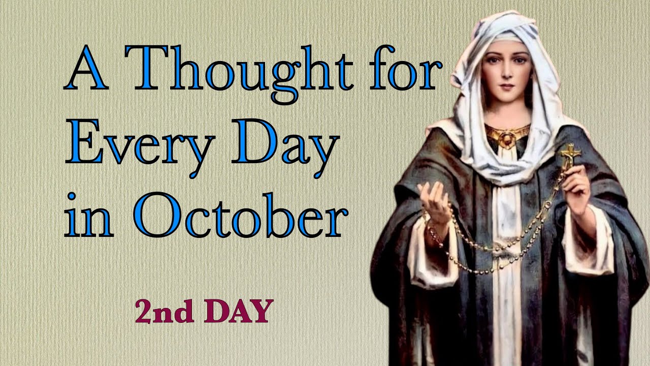 Day 2. Daily Rosary Meditations for October: Honoring Our Blessed ...