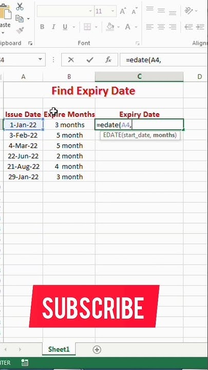 Find Expiry Date In Excel Shorts Excel Youtube 