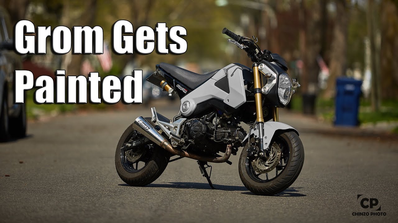 Painting My Honda Grom - YouTube