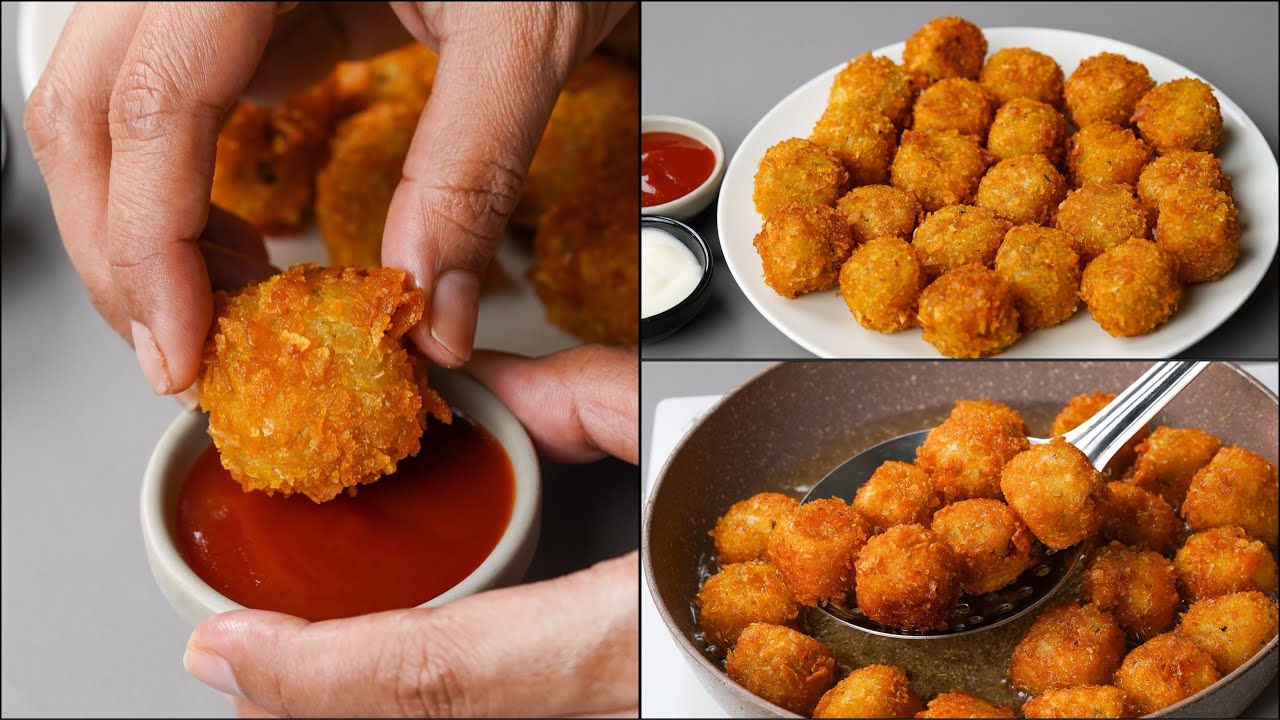 10 Min. Easy Snacks Recipe | Potato Bites Recipe | Aloo Snacks | Aloo ...