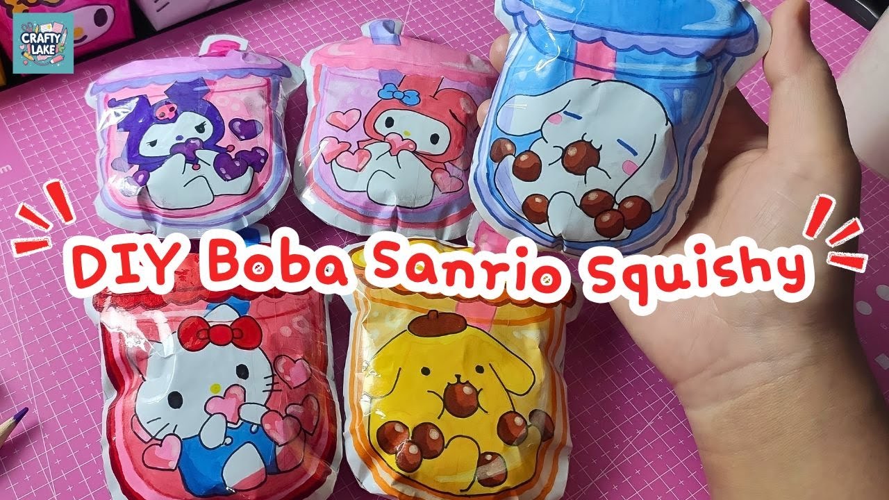 DIY BOBA DRINK PAPER SQUISHY 3 - YouTube