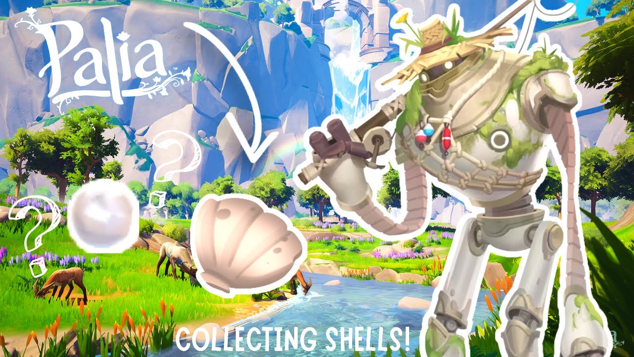 Running around collecting shells in PALIA! - YouTube