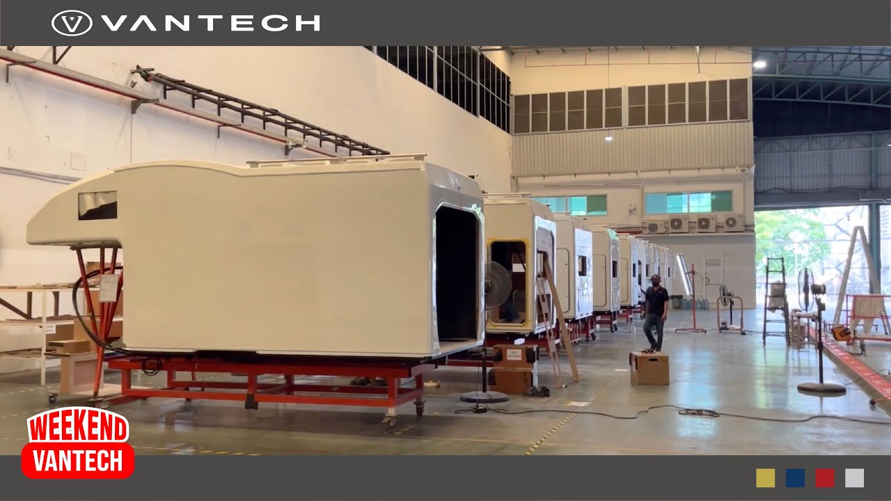 【工場見学】キャンピングカーができるまで - VANTECHタイ工場編｜WEEKEND VANTECH - YouTube