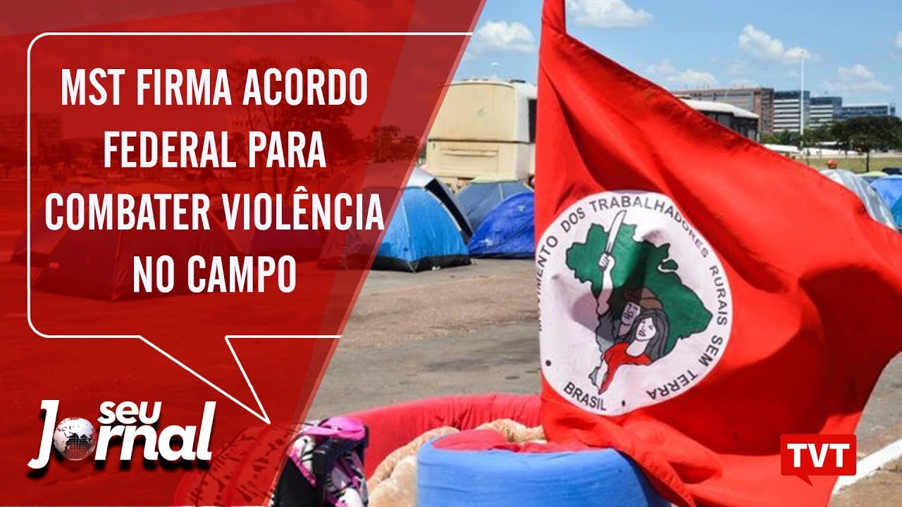 MST firma acordo federal para combater violência no campo - YouTube