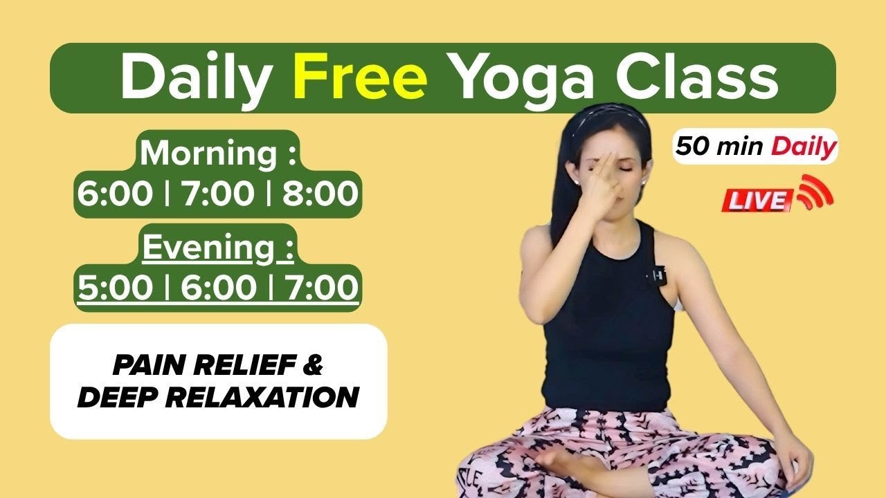 Day 54 Back Pain Relief & Deep Relaxation Yoga | Full Body Stretch (50 ...