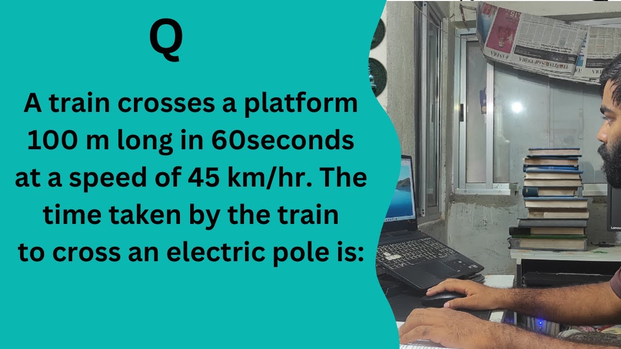 A train crosses a platform 100 m long in 60 secondsat a speed of 45 km ...