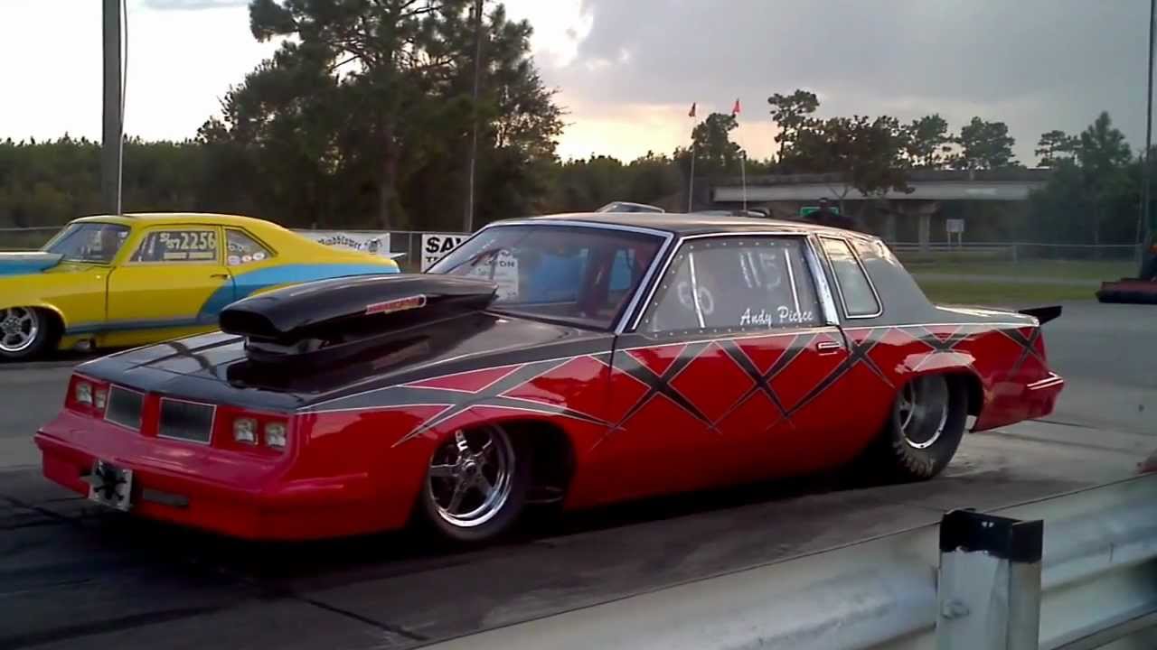 olds cutlass drag car - YouTube