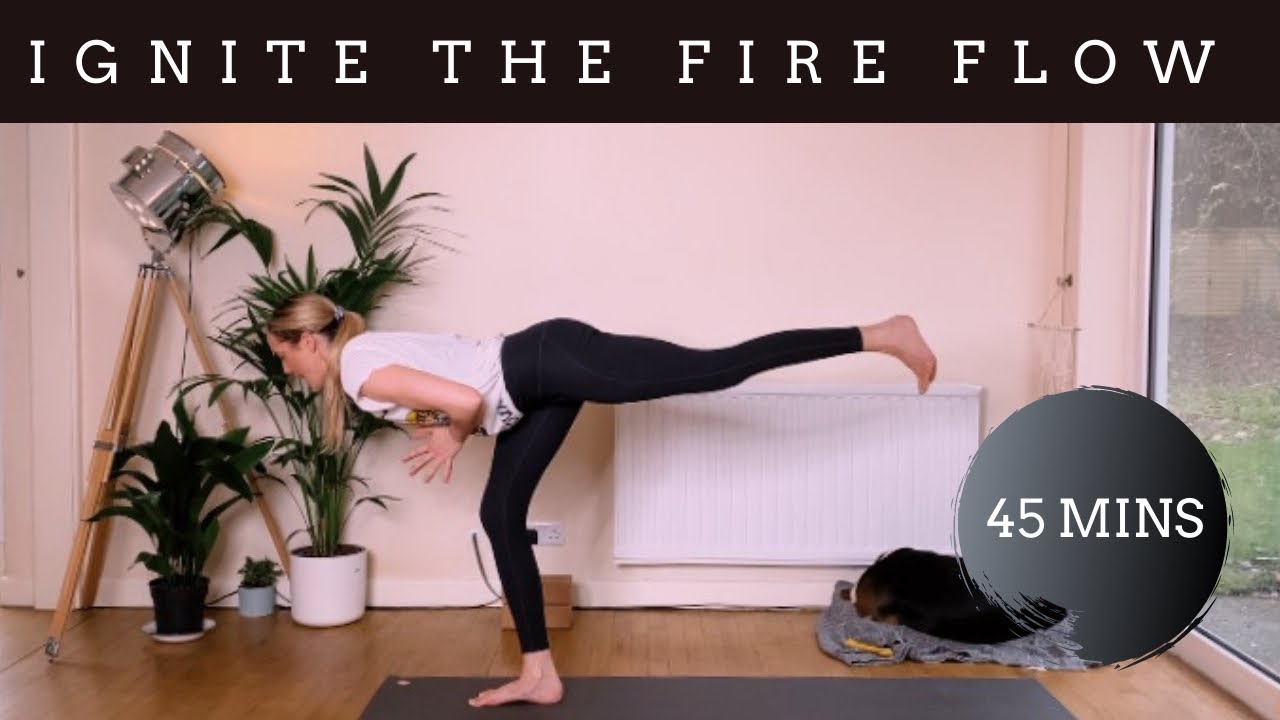 45 Minute Awakening Yoga Vinyasa Class | Ignite The Fire Flow - YouTube