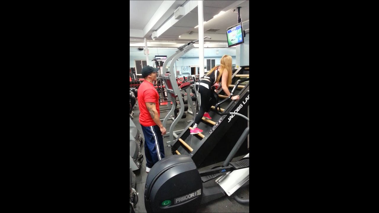 Coliseum Gym Personal Training Session Jacobs Ladder - YouTube