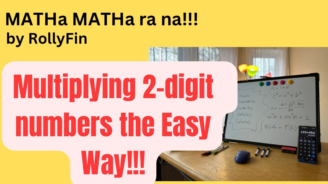 How to multiply 2-digit numbers the EASY WAY! #Bisaya Version #maths #mathisfun #mathamatha ...