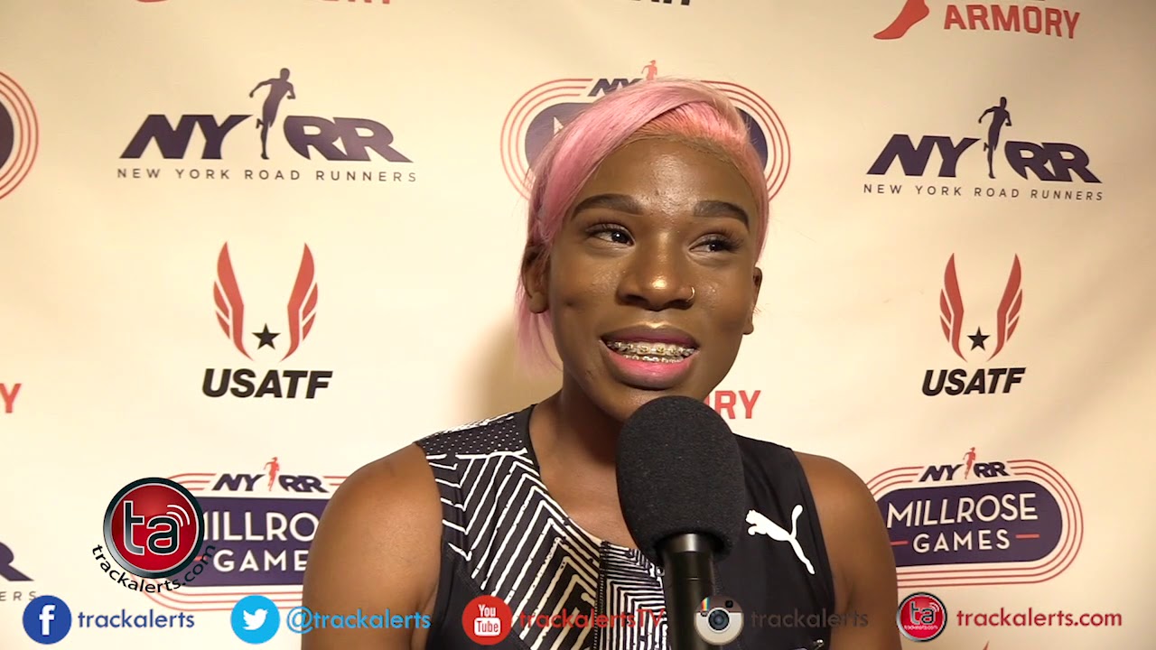 Britany Anderson says Millrose Games outing was good - YouTube