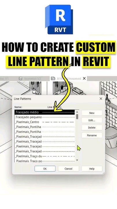 Custom Line Patterns in Revit | Isometric Section in Revit #revit #architecture #bim - YouTube