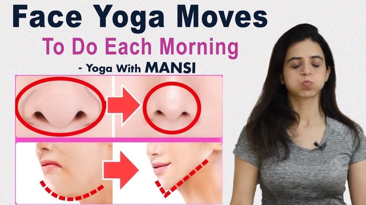 Yoga Poses for Facial Toning || Face Yoga for Muscle Strengthening ...
