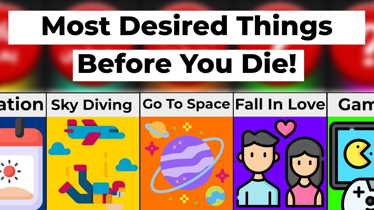 Probability Comparison: Most Desired Things Before You Die! - YouTube