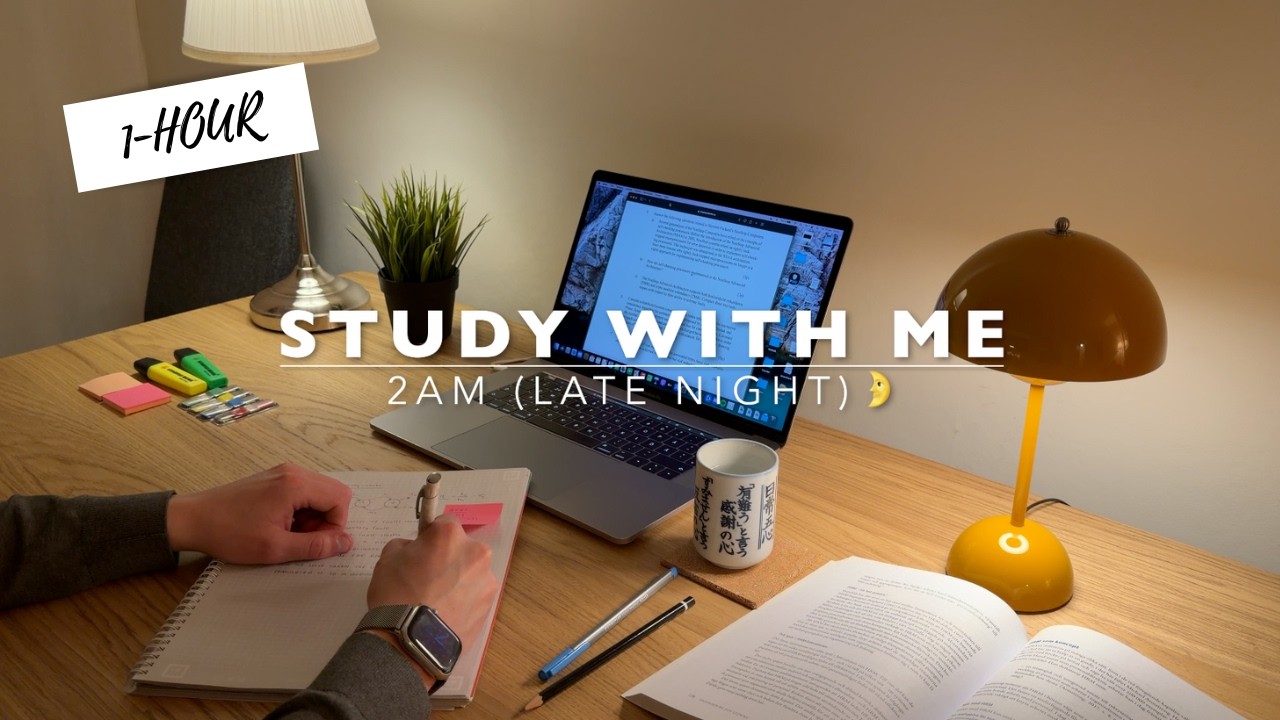 1-HOUR STUDY WITH ME | Productive Pomodoro Session with [lofi hip hop ...