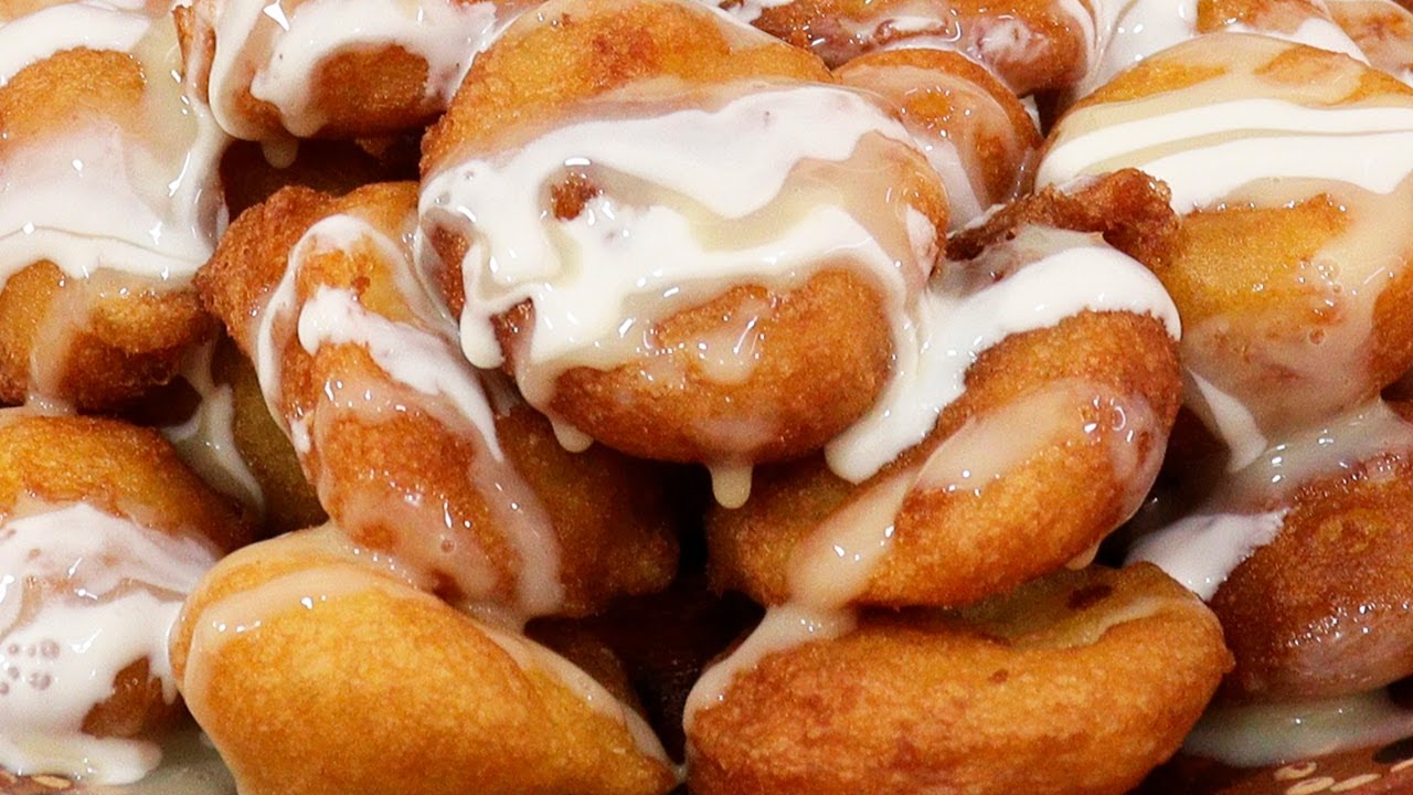 Mini hotcakes con plátano - YouTube