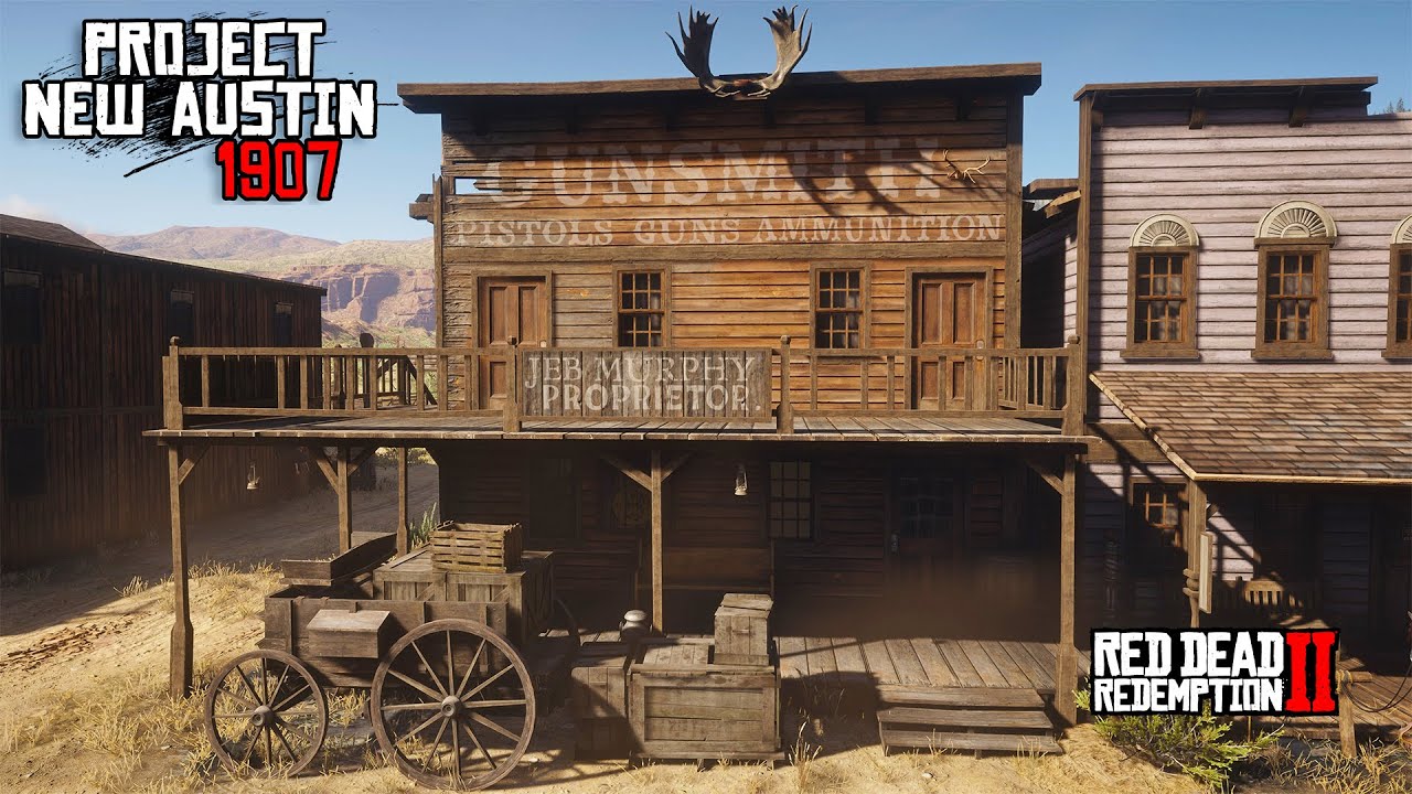 Armadillo Gunsmith - Project New Austin 1907 | RDR2 - YouTube