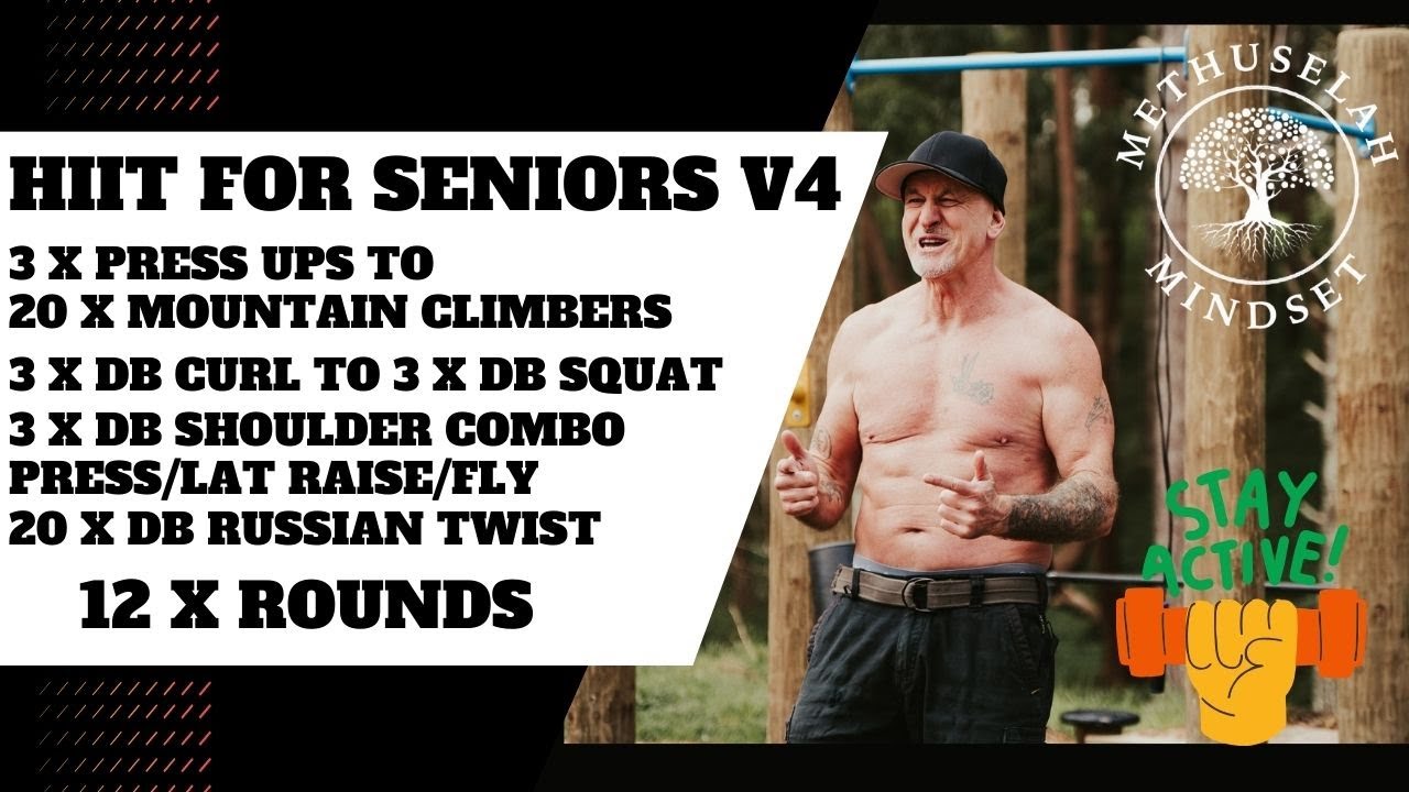 HIIT workout for Seniors V4 - YouTube