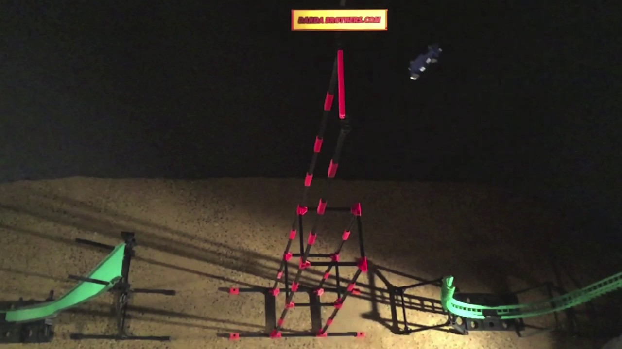 Hot Wheels Track | 350ft Car Jump [scale 1:64] - YouTube