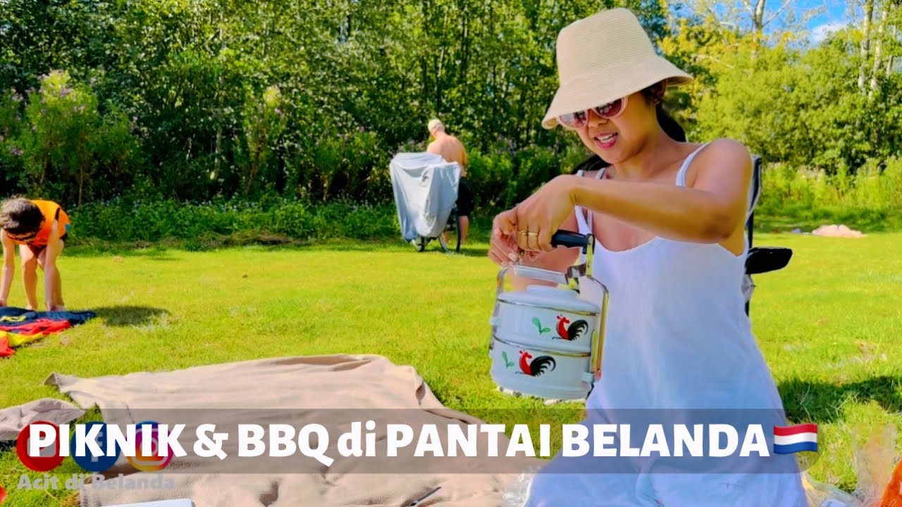 PIKNIK & BBQ BERSAMA MERTUA dan IPAR di PANTAI KW BELANDA || MAKAN SORE ...