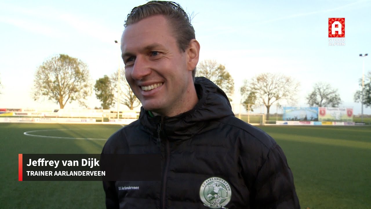 Interview met Aarlanderveen-trainer Jeffrey van Dijk na afloop ...