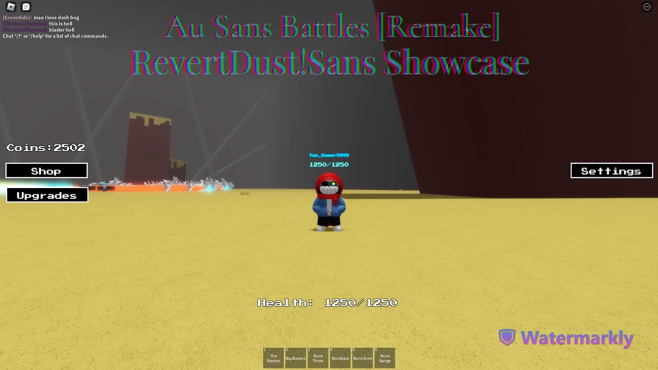 Roblox Au Sans Battles [Remake] ReverDust!Sans [Showcase] - YouTube