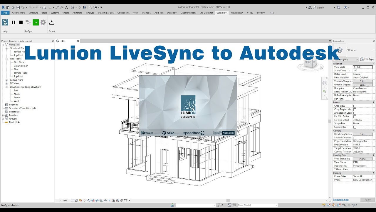 LiveSync Lumion to Autodesk - YouTube