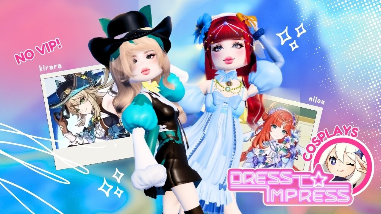 Kirara and Nilou summer skins in DRESS TO IMPRESS! (NO VIP) ☁️ # ...