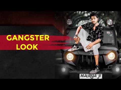 GANGSTER LOOK Photo Editing and BLACK & WHITE PicsArt Editing Concept ...