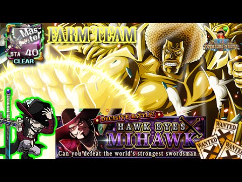 Farm Poster Mihawk [ONEPIECE TC] ทีมเซนโงคุตีสดงดชาร์จ ฟาดกัน 9 เทิร์น ...