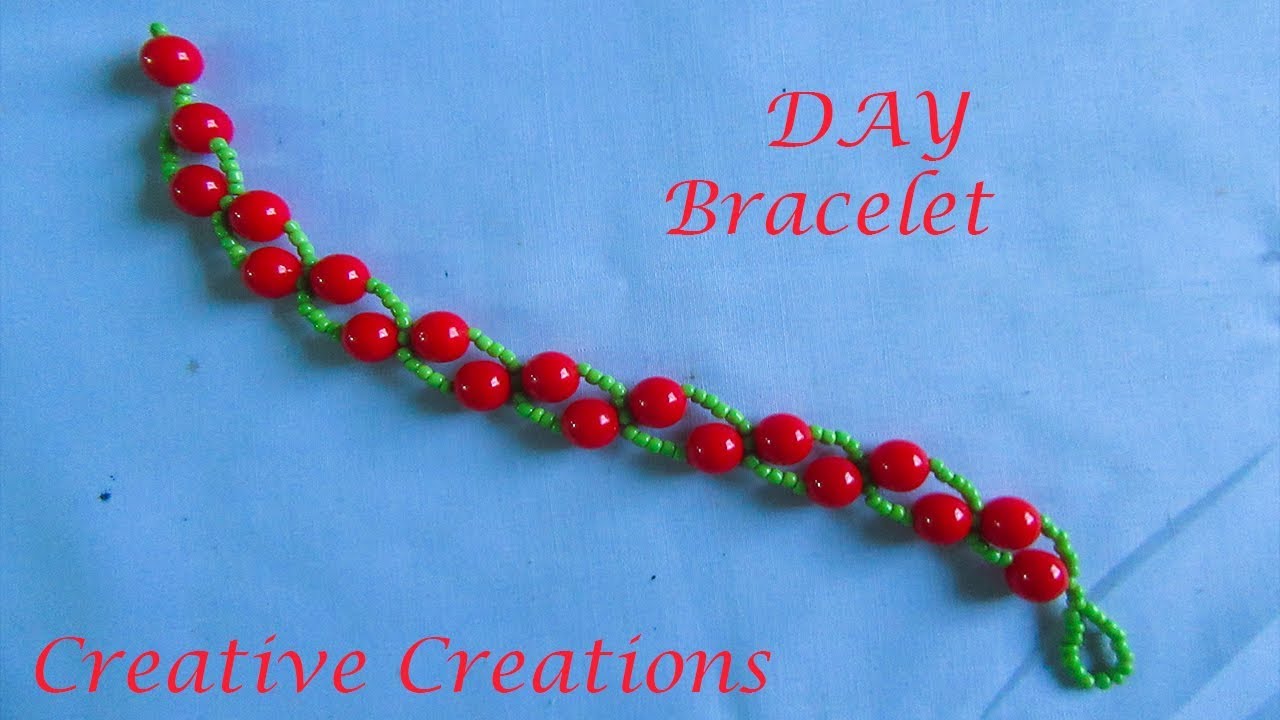 How to make easy beautiful Bracelet by Creative Creations - YouTube