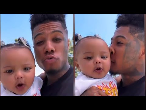 Blueface Is At Jaidyn Alexis House Spending Time With His Daughter ...