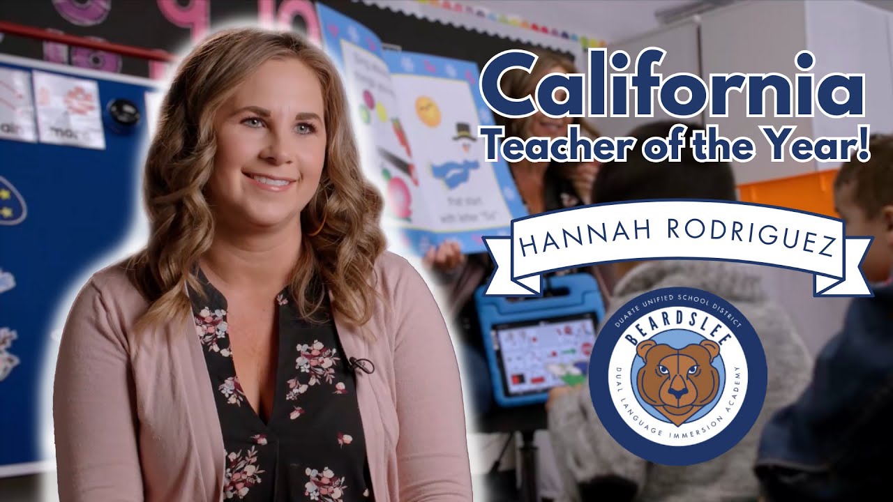 Hannah Rodriguez: 2024 California Teacher of the Year! - YouTube