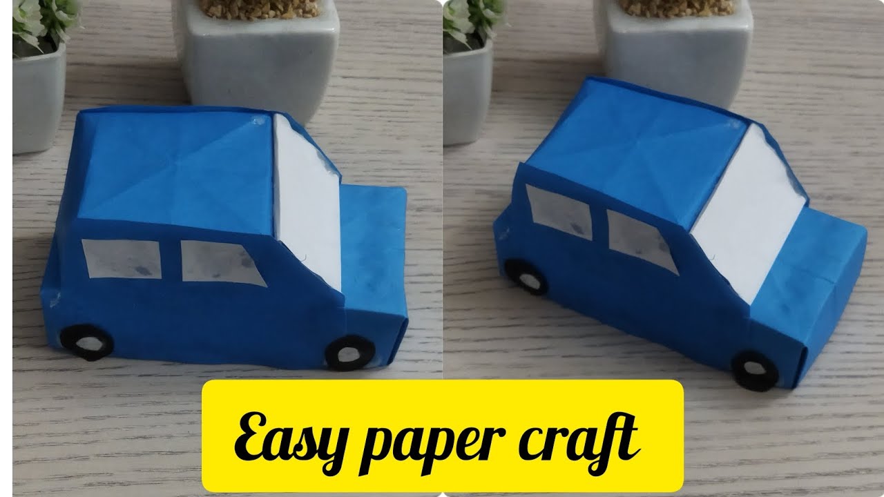 How to make a beautiful paper car|Easy paper craft ideas|Hand made ...
