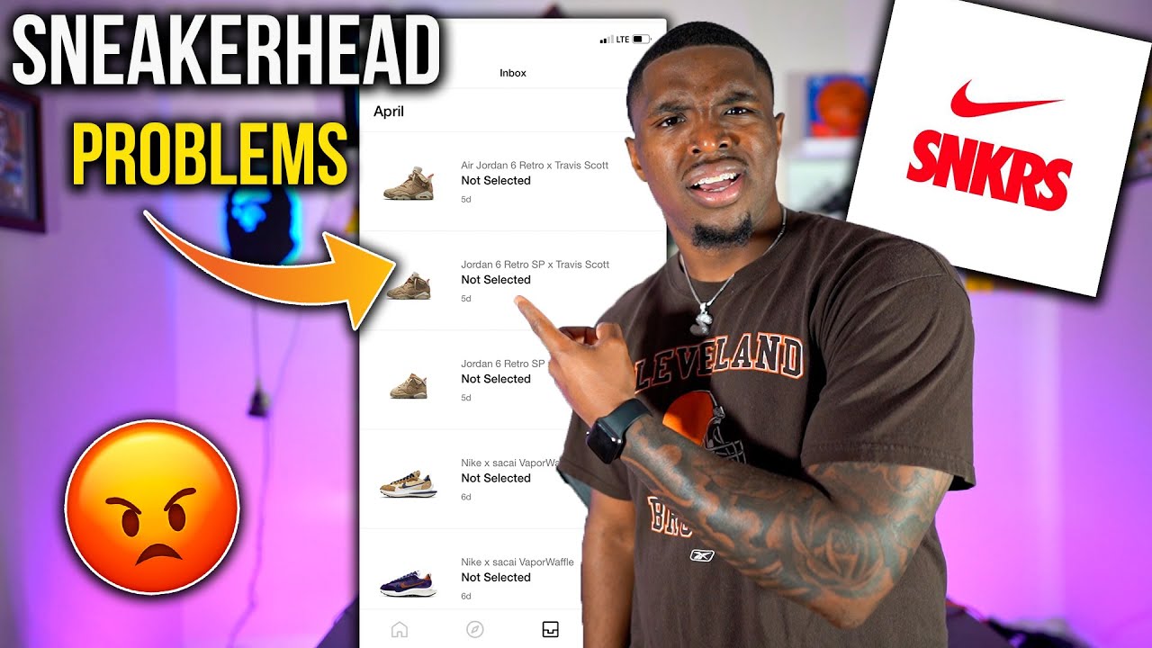 SneakerHead Problems | Nike Snkrs APP - YouTube