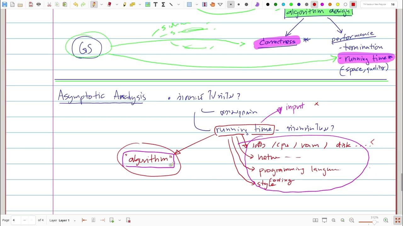 01204313/66 Algorithms 01-4: Running time analysis - ตัวอย่าง - YouTube