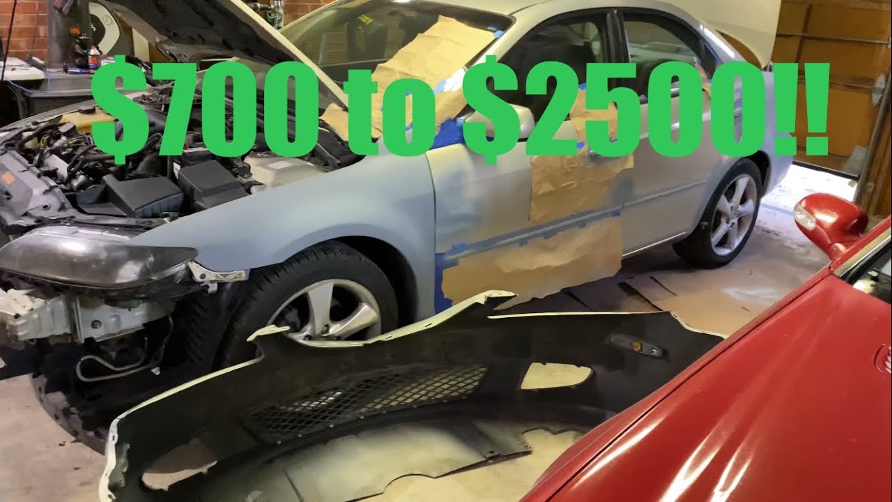 FLIPPED! $700 Auction Car to $2500 profit! “Mazda No Speed” PT.4 - YouTube