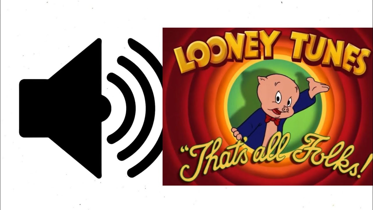 Sound Effect - Porky Pig THAT’S ALL FOLKS! - YouTube