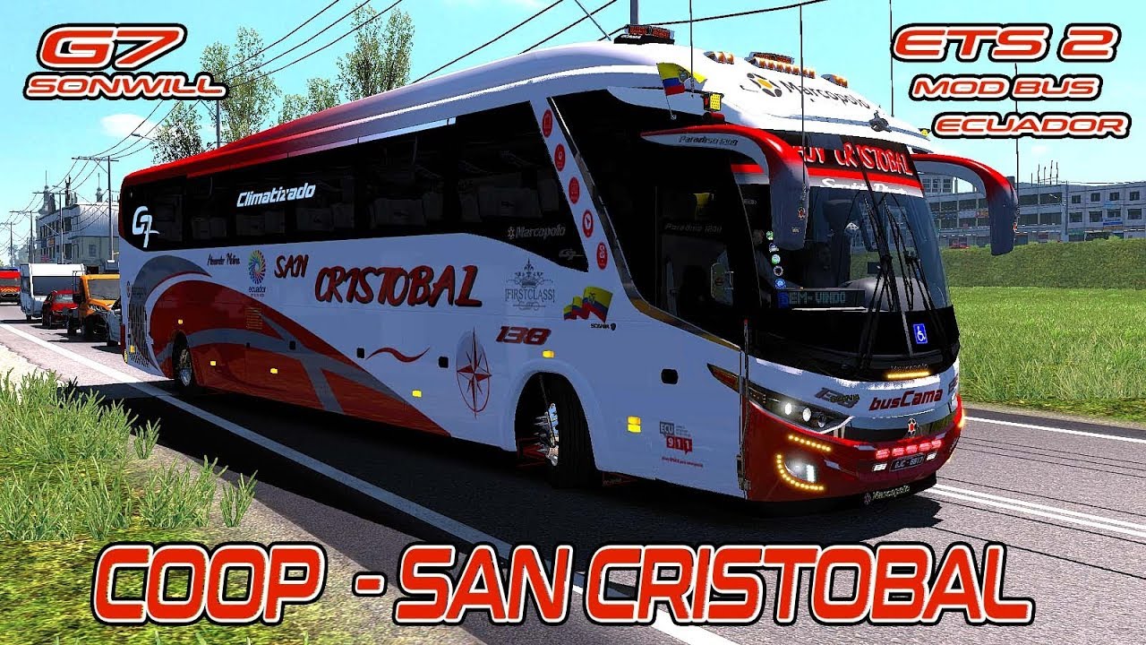 Coop - san cristobal Mod bus ecuador G7 1200 4x2 ETS 2 - YouTube